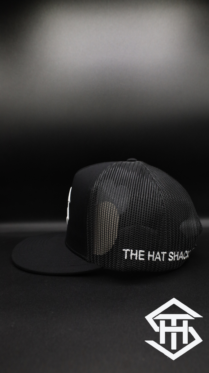 THS Black/White Logo FlatBill SnapBack – The Hat Shackk